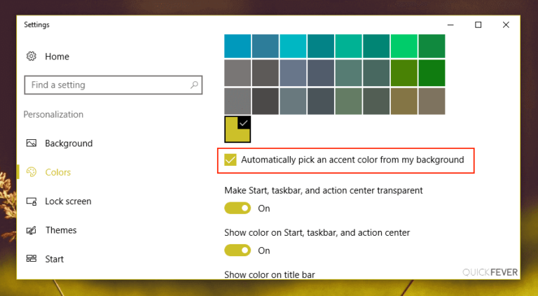 How to Change Taskbar Color in Windows 10 - TechCommuters