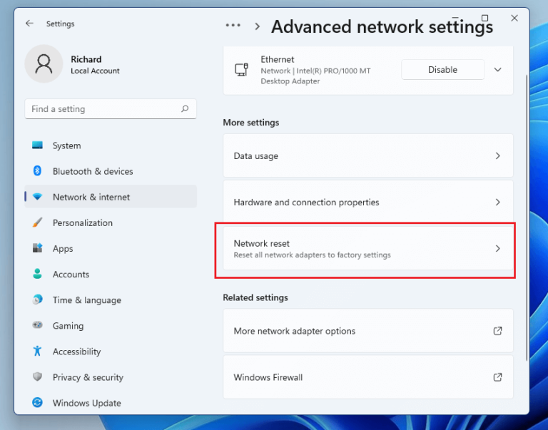 How to Reset Network Settings on Windows 11 - TechCommuters