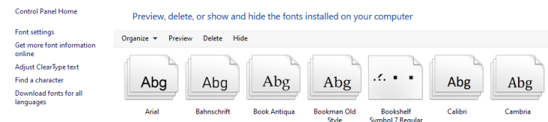 How to Manage Your Fonts in Windows - TechCommuters