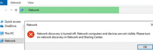 “Network Discovery is Turned Off” Error on Windows 11/10