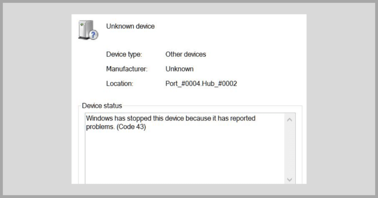 Windows Has Stopped this Device because it has Reported Problems (Code 43)” [9 Ways to Fix ...