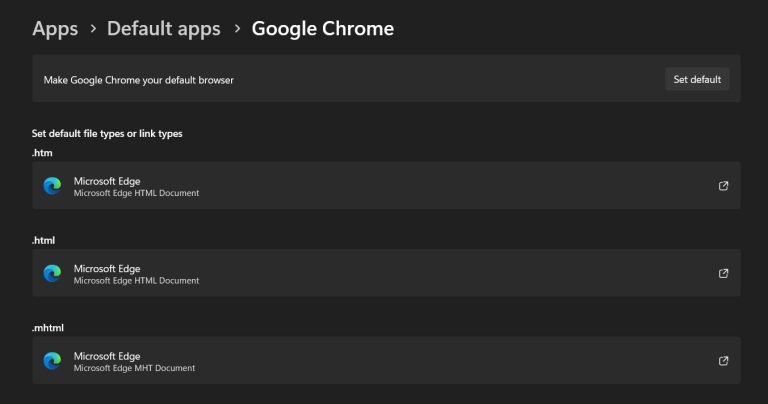 What Are The Default Program Settings In Windows 11?